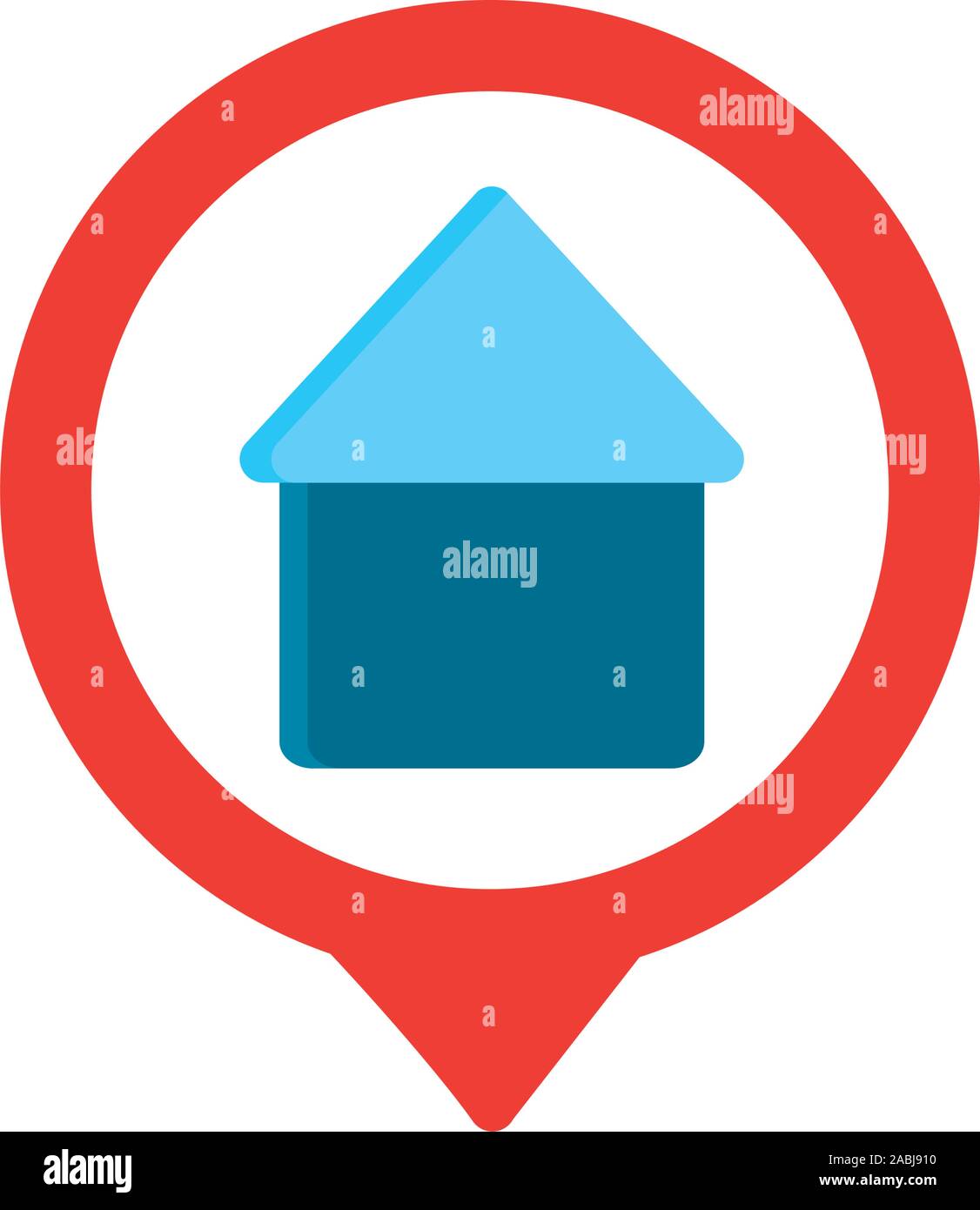 house pin gps map and navigation vector illustration Stock Vector Image ...