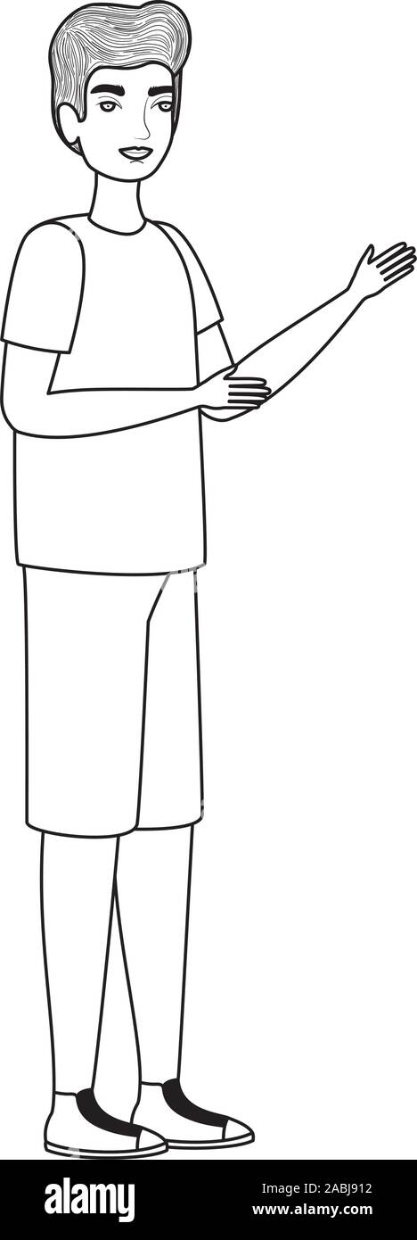 Cute man cartoon drawing vector design Stock Vector Image & Art - Alamy