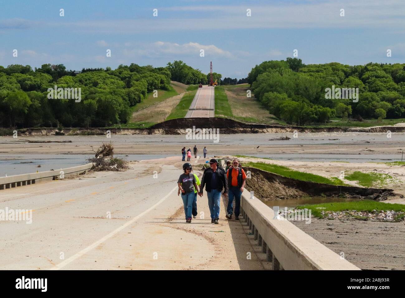 Spencer Dam Highway 281 Stock Photo - Alamy
