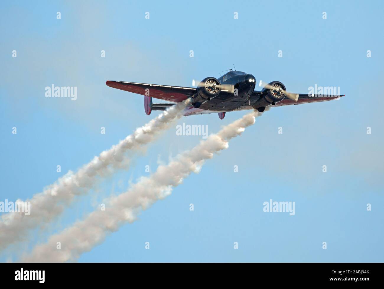 MONROE, NC (USA) - November 9, 2019: A Beechcraft Model 18 aircraft ...