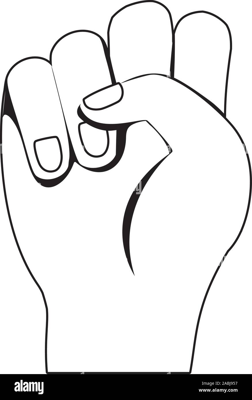 Isolated hand signal icon vector design Stock Vector Image & Art - Alamy