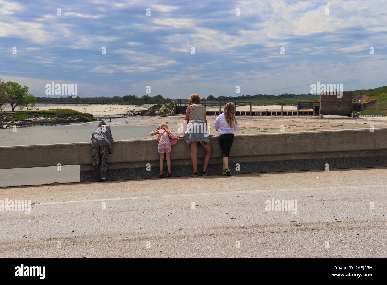 Spencer Dam Highway 281 Stock Photo - Alamy