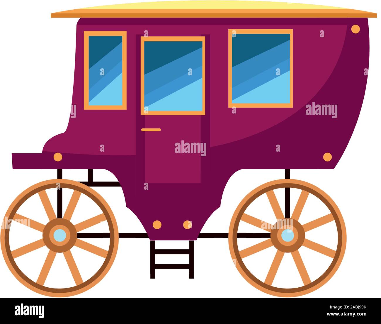 vintage carriage icon, flat design Stock Vector Image & Art - Alamy