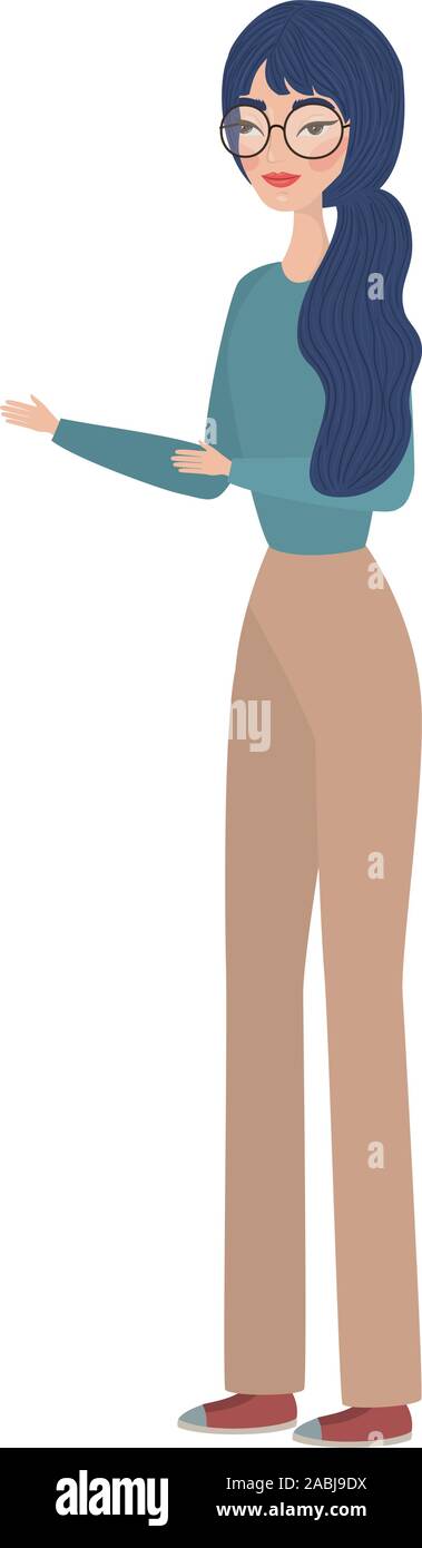 Cute woman cartoon drawing vector design Stock Vector Image & Art - Alamy