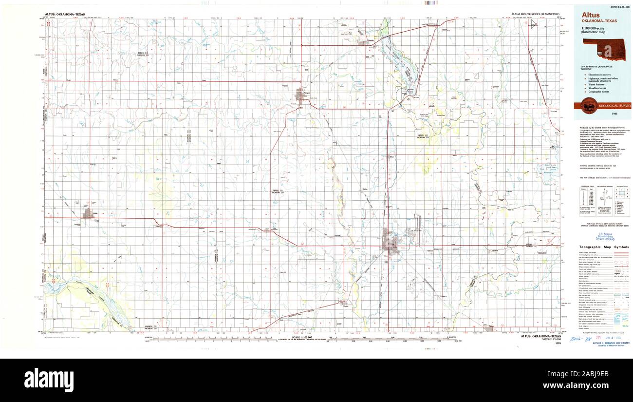 Altus map hi-res stock photography and images - Alamy