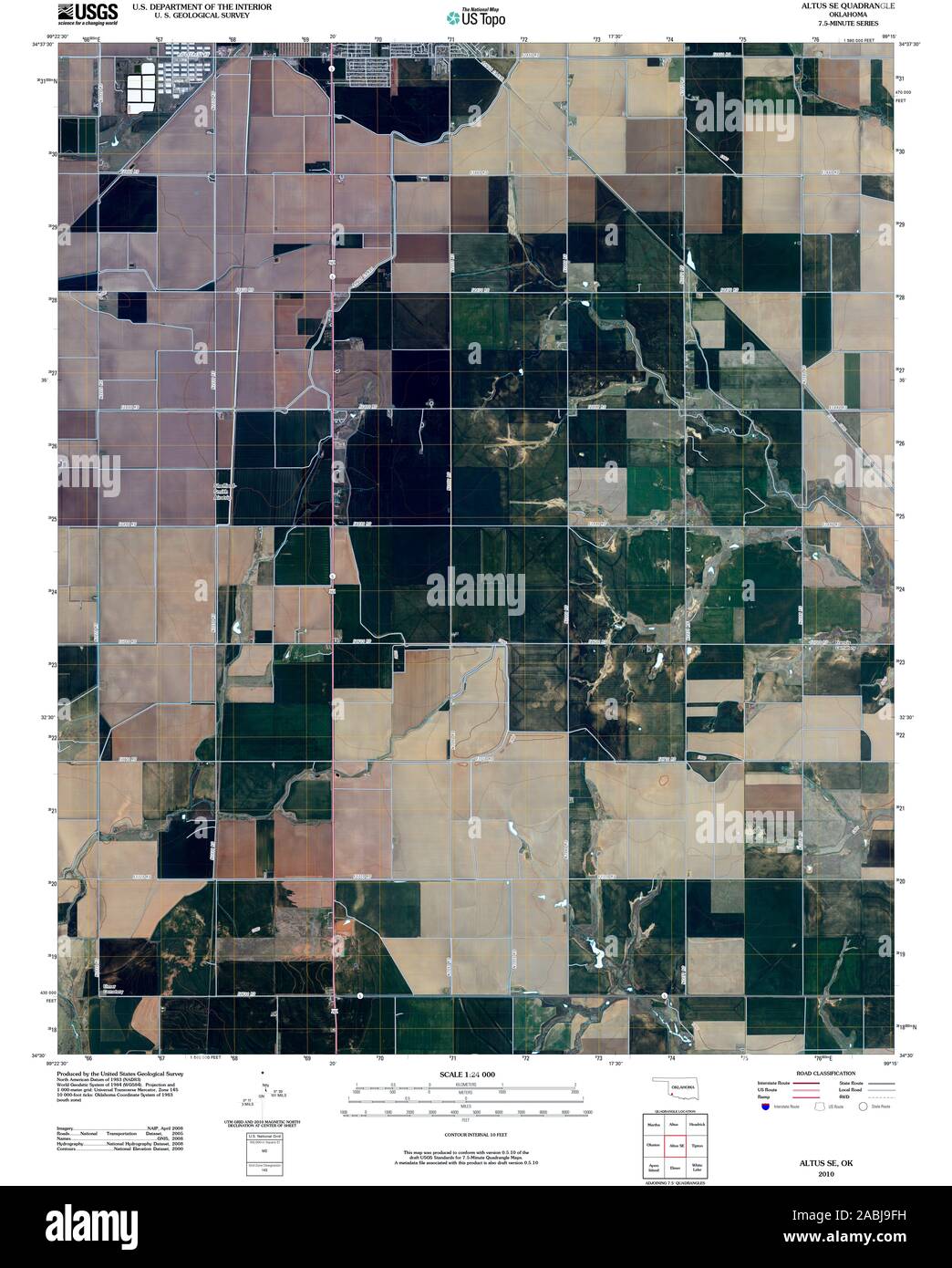 Map of altus hi-res stock photography and images - Alamy