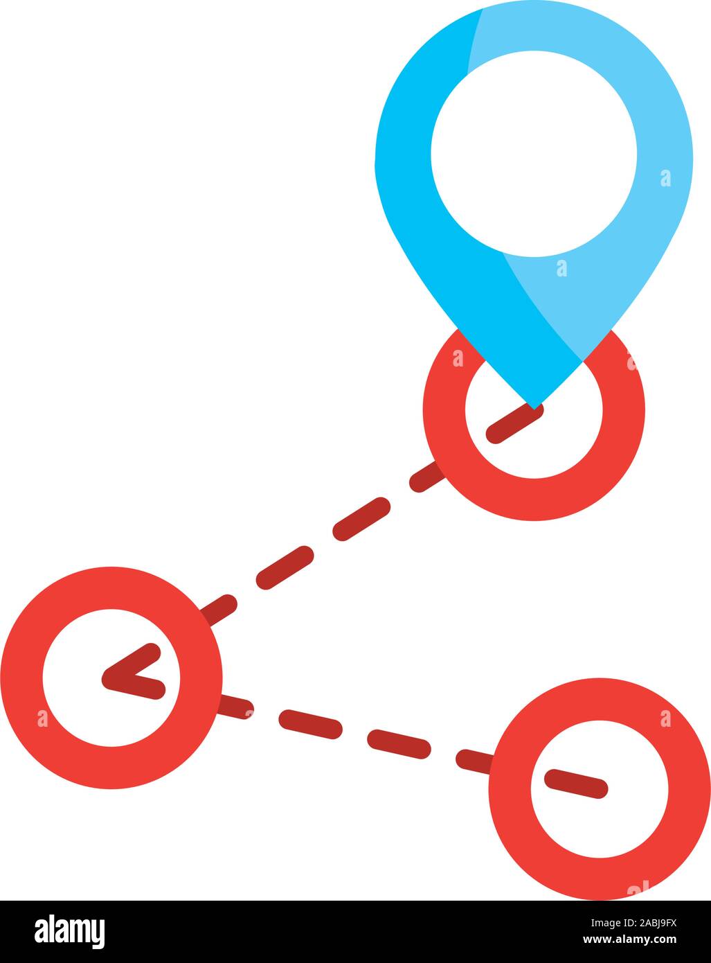 location connection gps map and navigation vector illustration Stock ...