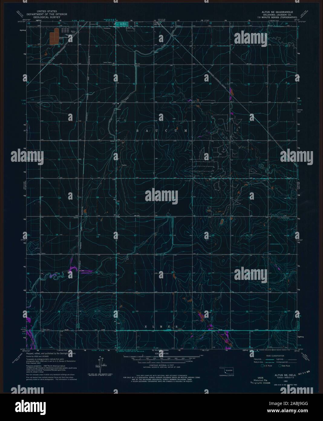 Map of altus hi-res stock photography and images - Alamy