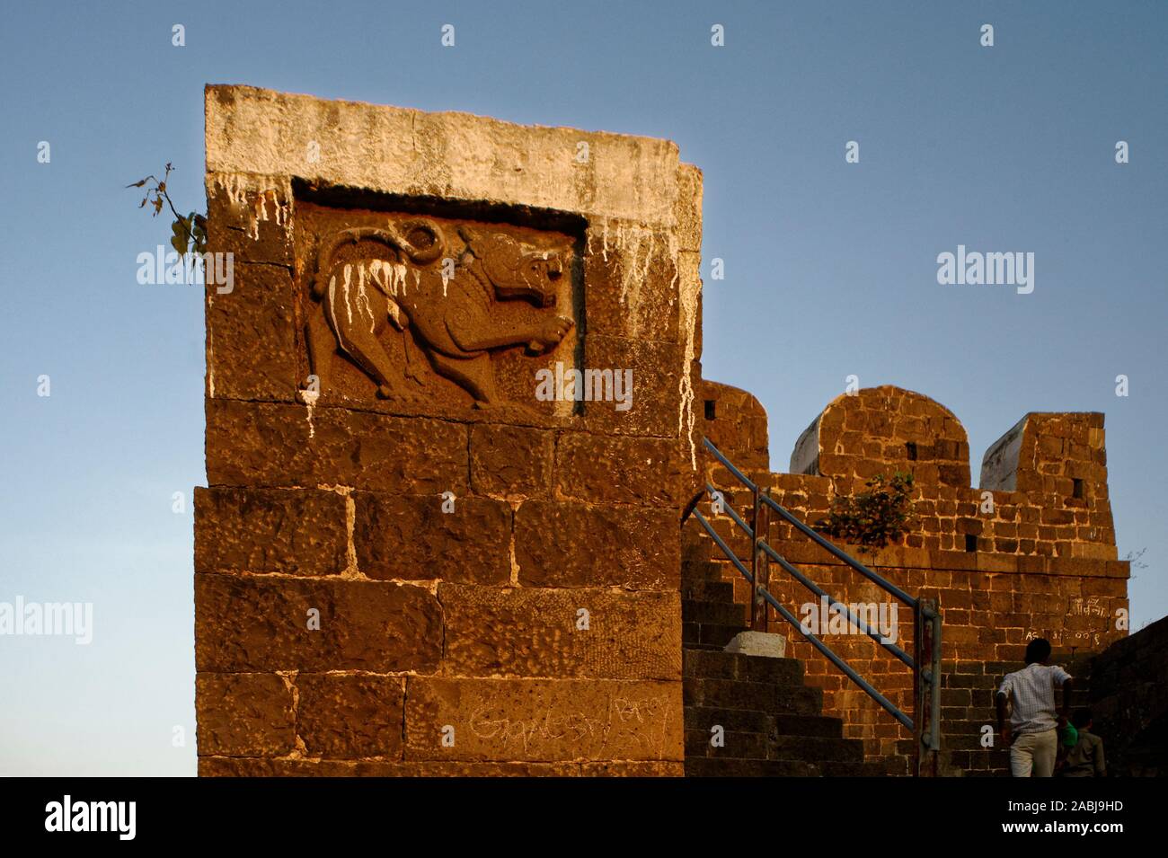 Strong wall of fort Stock Photo - Alamy