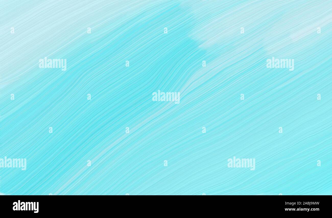 modern curvy waves background design with baby blue, pale turquoise and ...