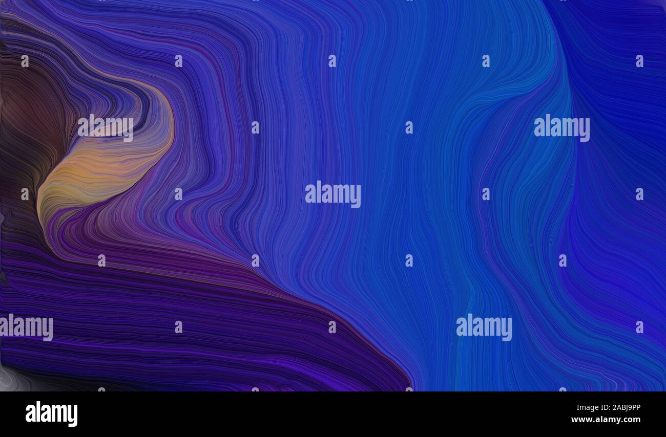 curvy background design with dark slate blue, strong blue and very dark ...