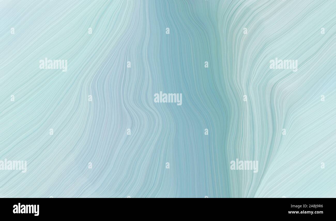 contemporary waves illustration with powder blue, medium aqua marine ...