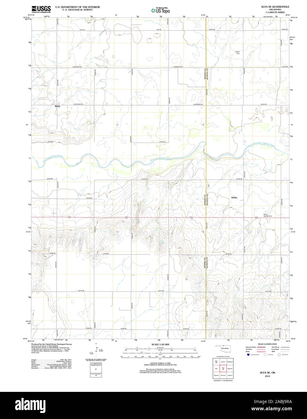 Map of alva hi-res stock photography and images - Alamy