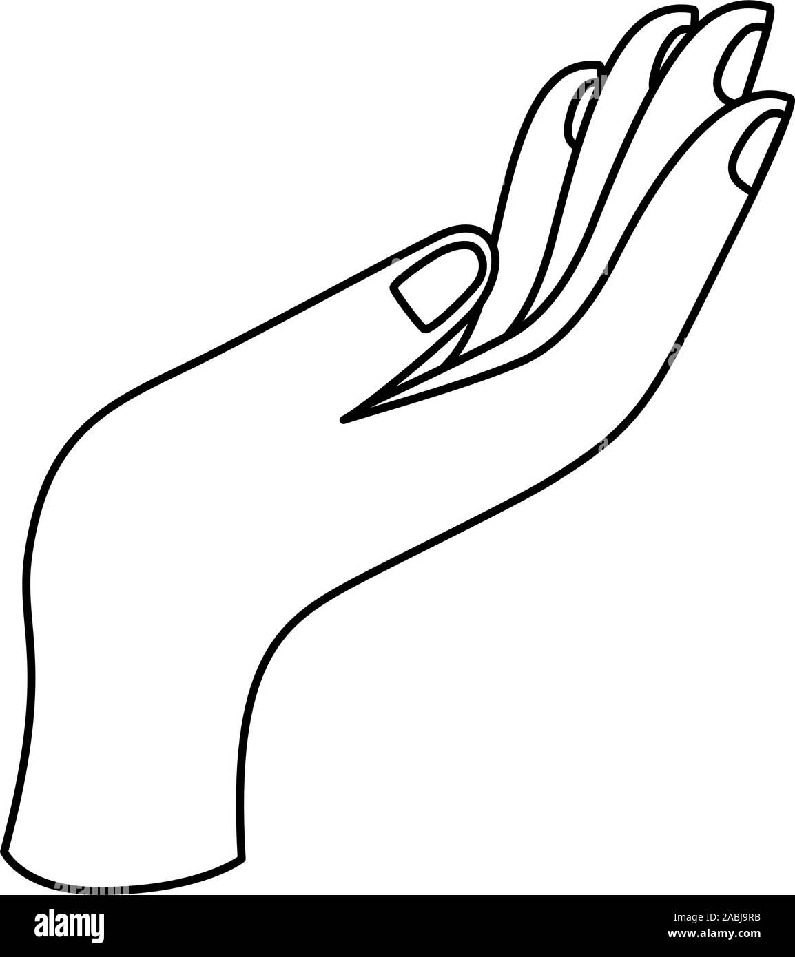 Isolated hand signal icon vector design Stock Vector Image & Art - Alamy