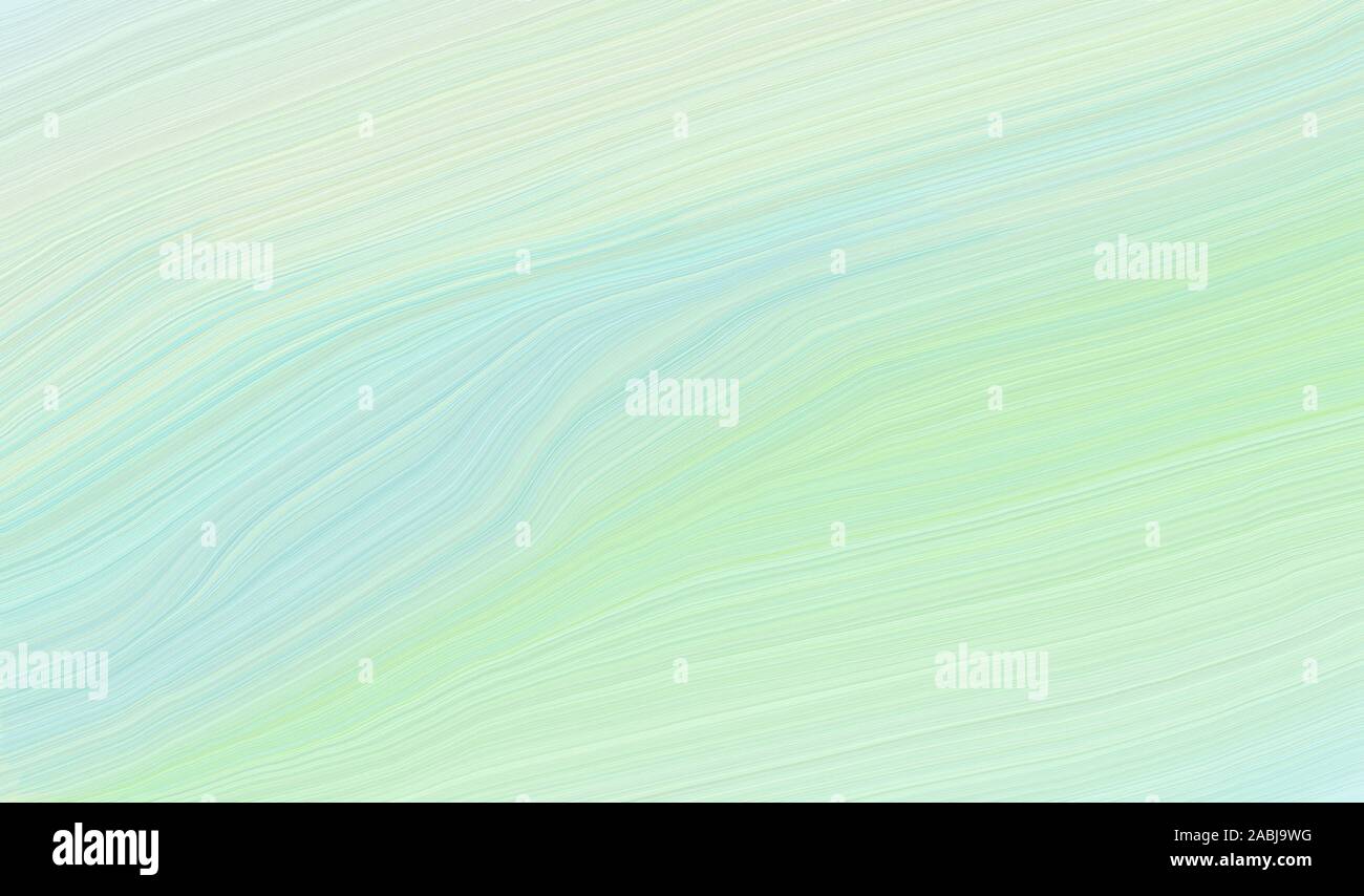 modern waves background illustration with tea green, light cyan and ...