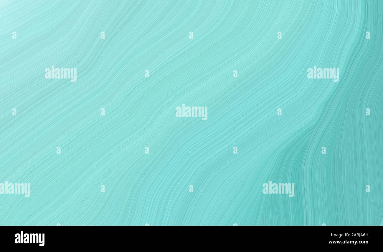 abstract waves design with sky blue, medium aqua marine and pale ...