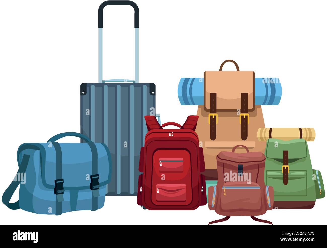 Storage bags suitcase Stock Vector Images - Alamy