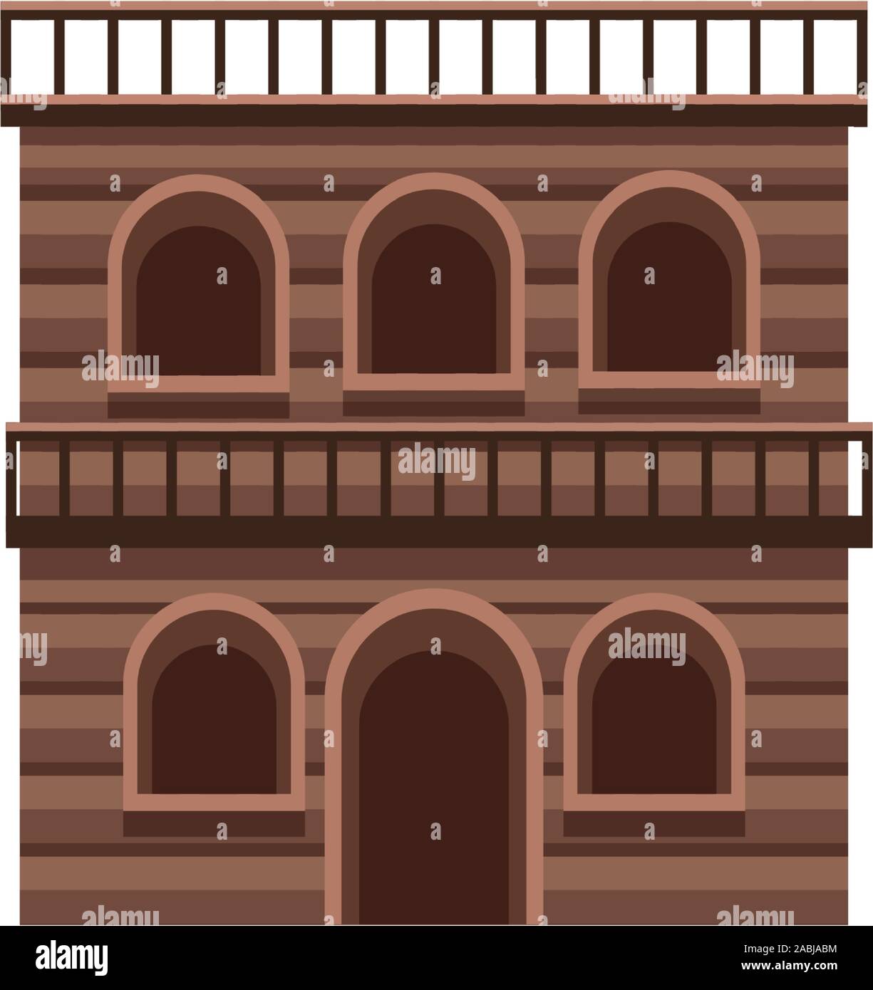 Old west buildings architecture Stock Vector Images - Alamy