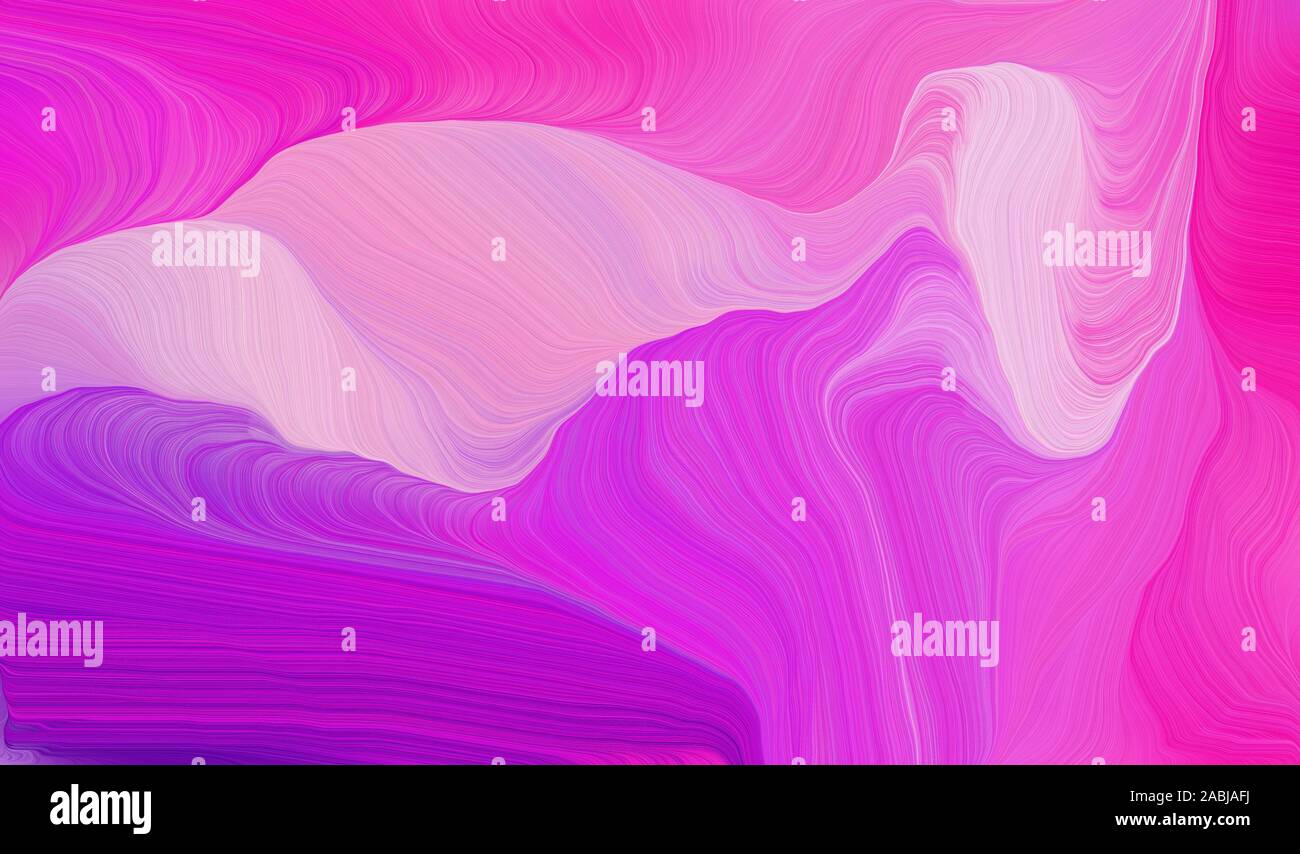 modern soft swirl waves background design with medium orchid, neon ...