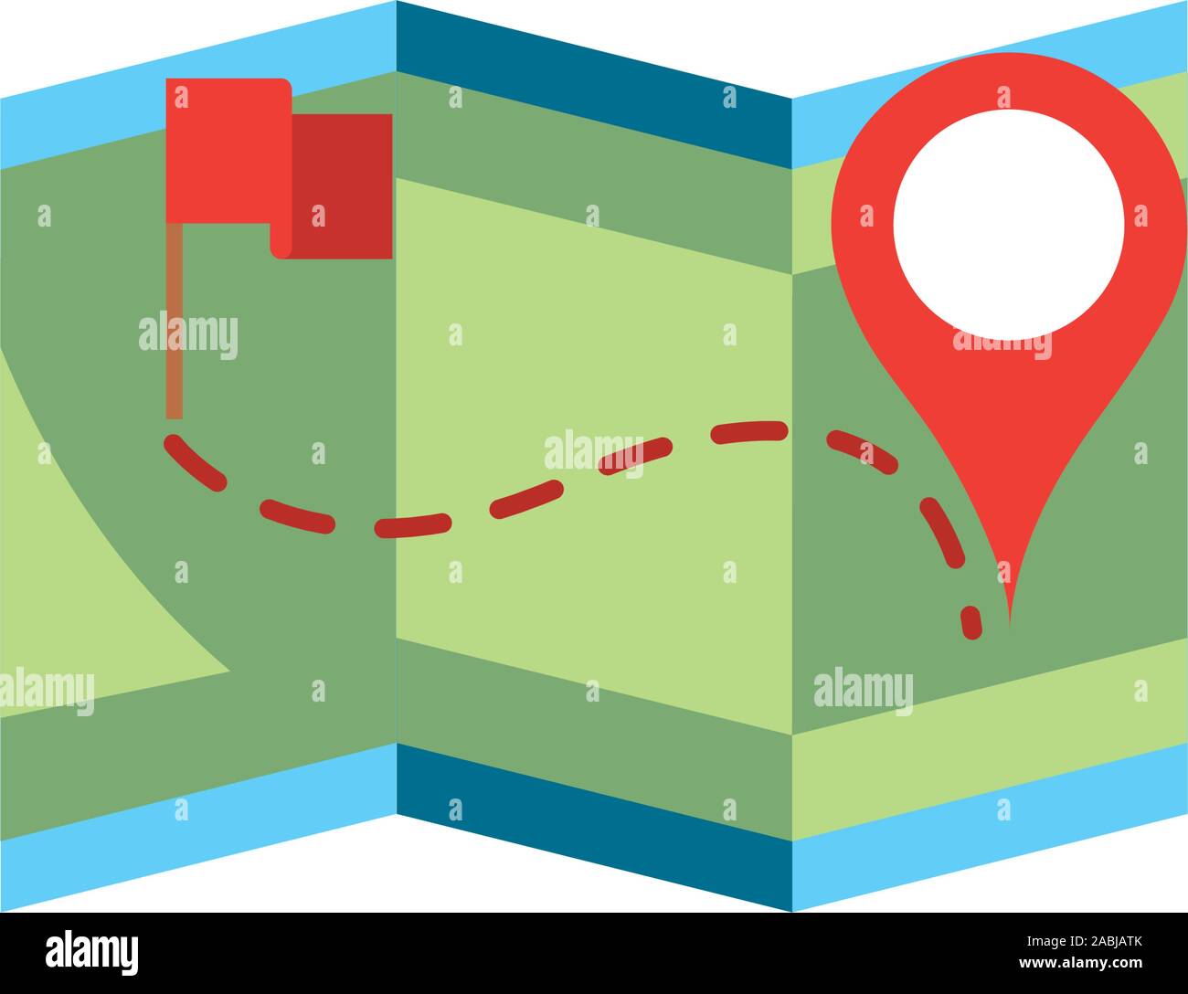 map location flag pointer gps navigation vector illustration Stock Vector Image & Art - Alamy