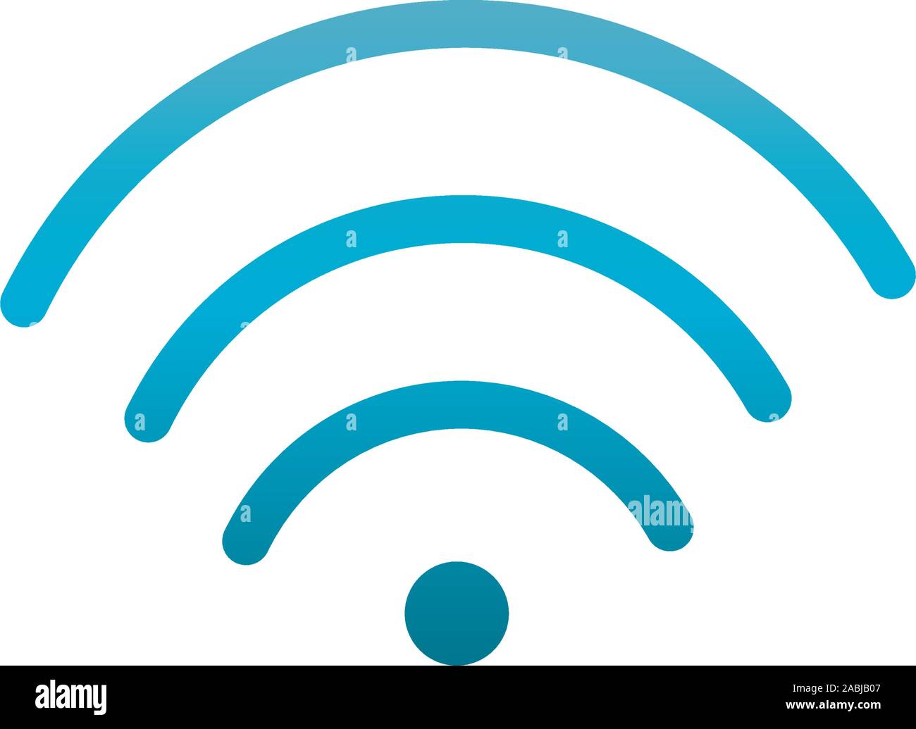 internet wifi user interface blue gradient vector illustration Stock ...