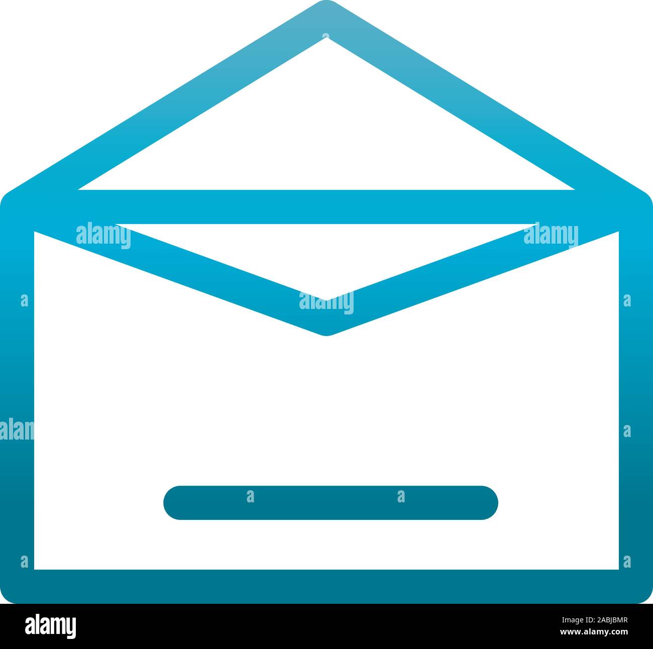 email message user interface blue gradient vector illustration Stock ...