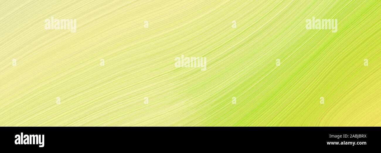 banner smooth swirl waves background design with khaki, yellow green ...