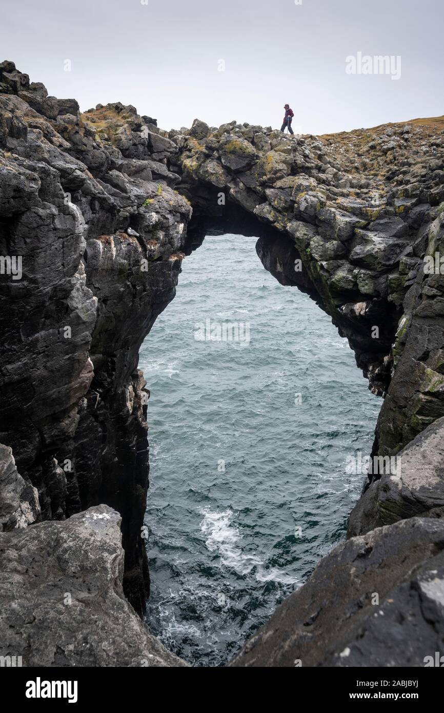 Walking over sea arch hi-res stock photography and images - Alamy