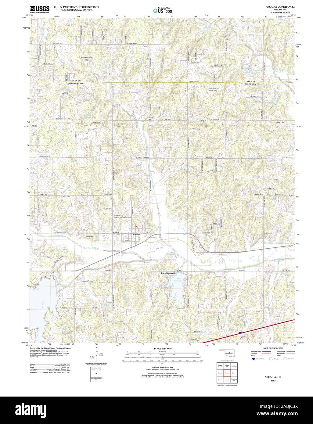 Map of arcadia Cut Out Stock Images & Pictures - Alamy