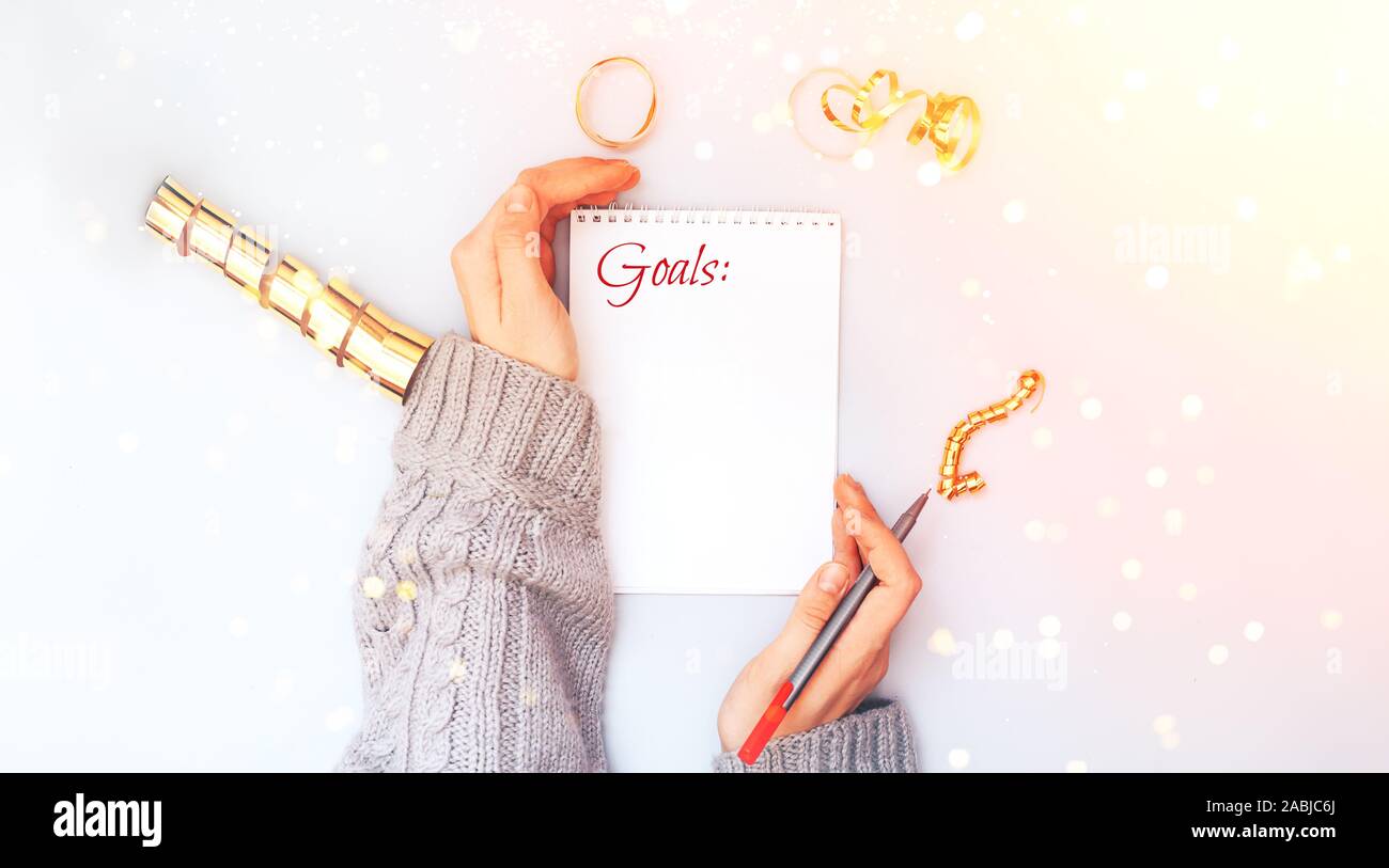 Plan of 2020 goals Stock Photo - Alamy