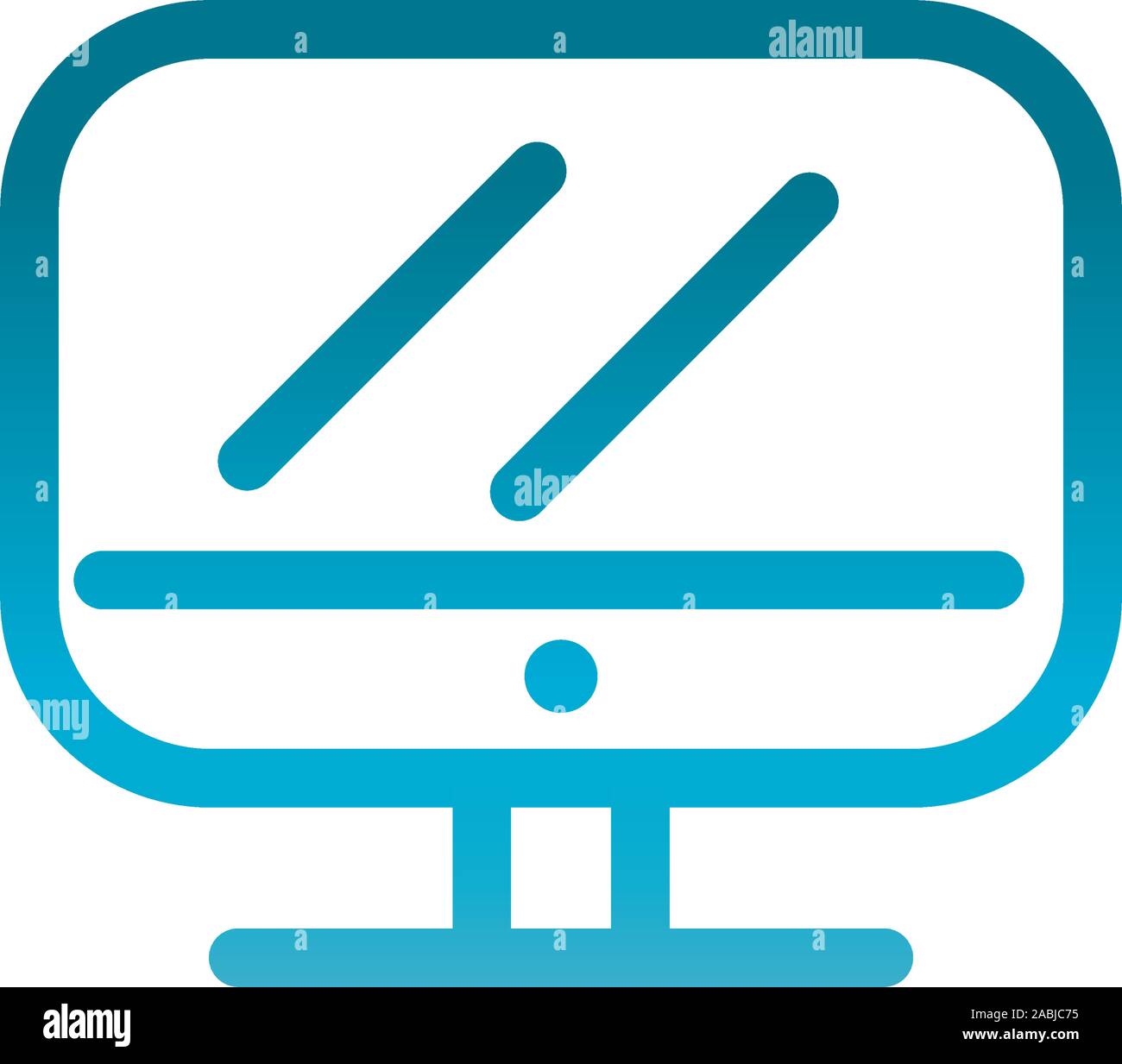 computer monitor user interface blue gradient vector illustration Stock ... computer monitor user interface blue gradient vector illustration Stock ...