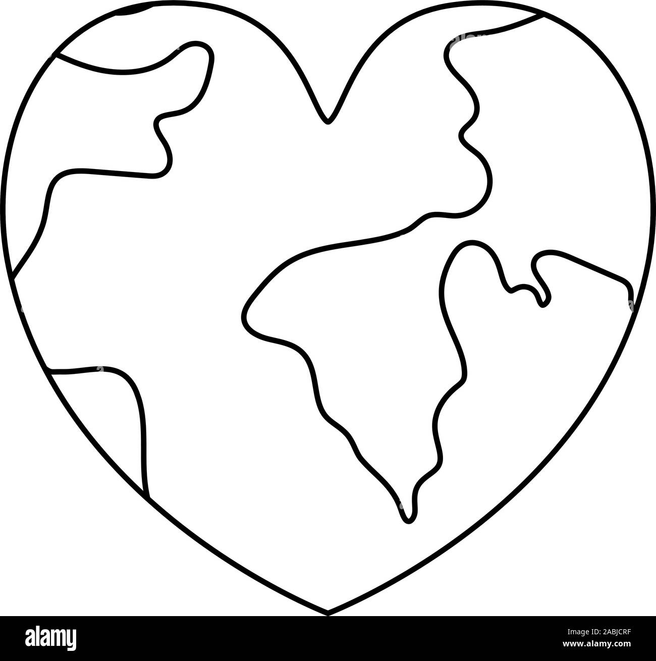 Isolated planet heart vector design Stock Vector Image & Art - Alamy