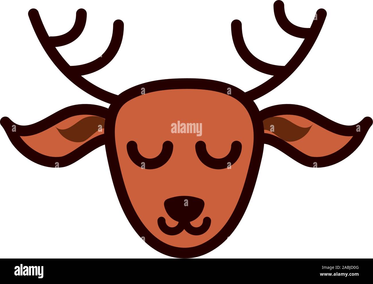 Cute Deer Face Cartoon High Resolution Stock Photography and Images - Alamy