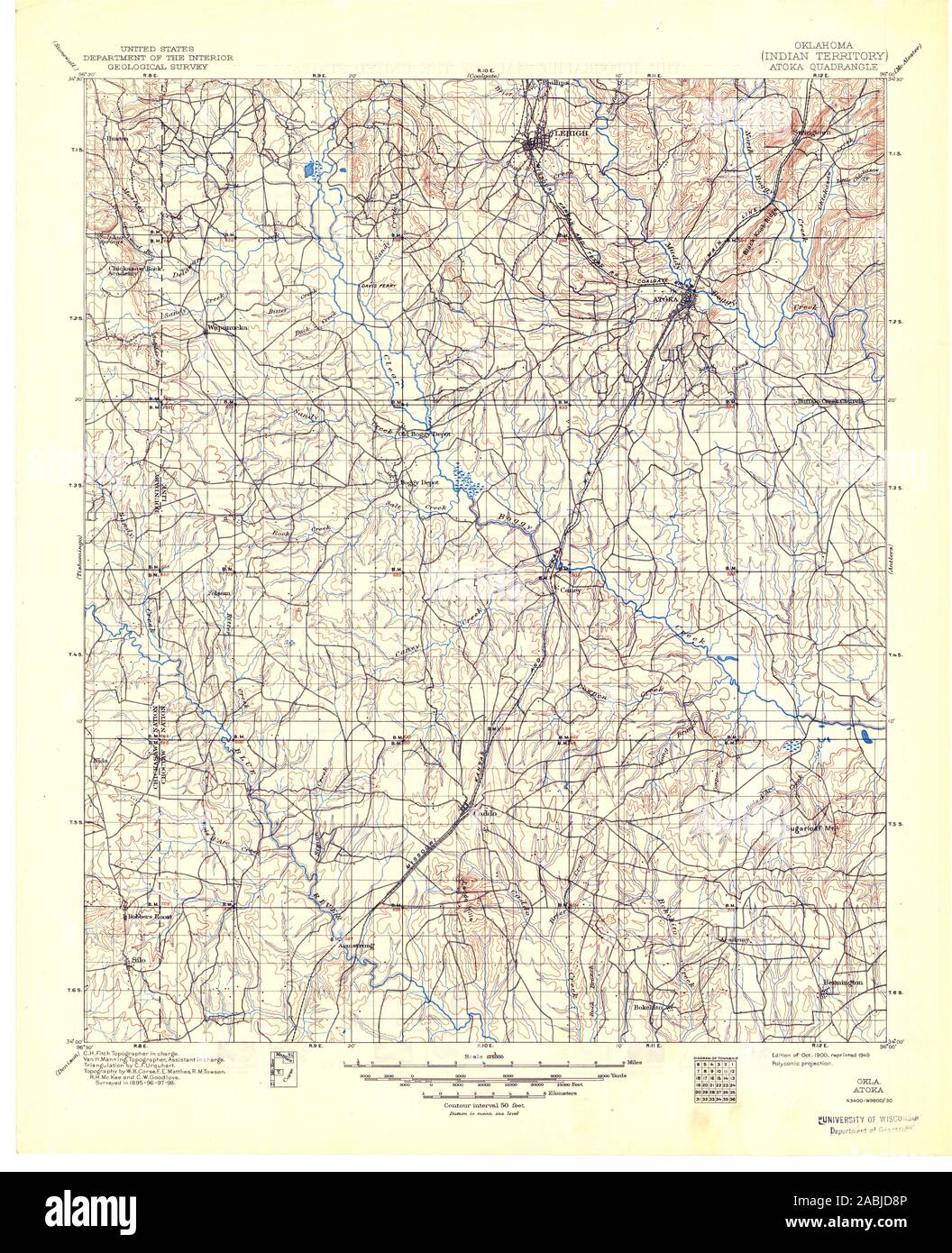 Map of atoka hi-res stock photography and images - Alamy