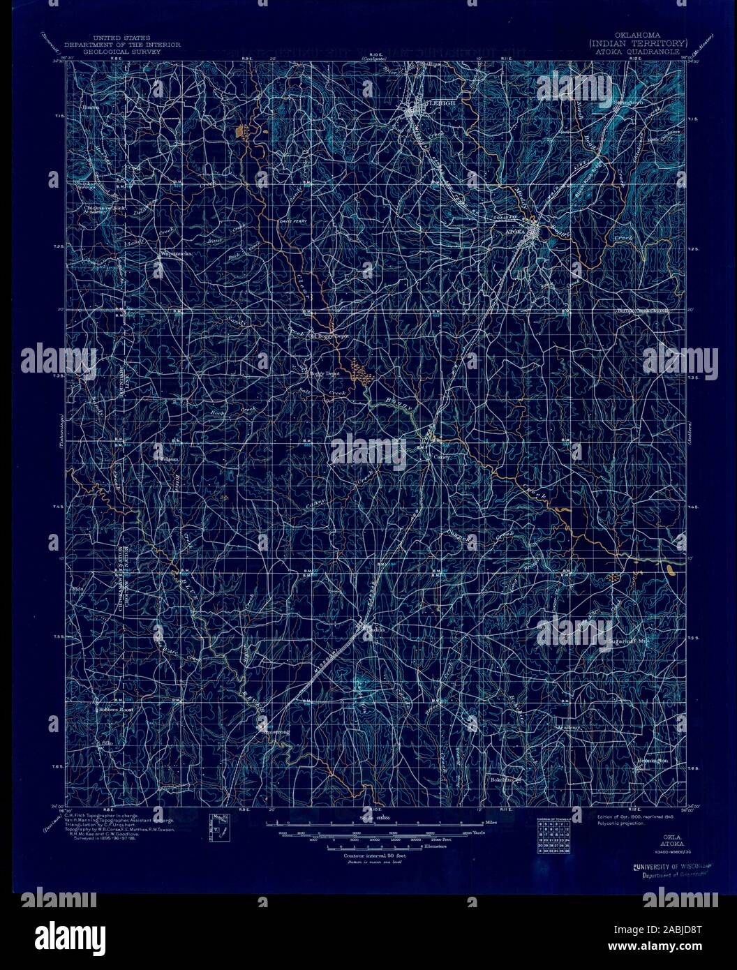 Map of atoka hi-res stock photography and images - Alamy
