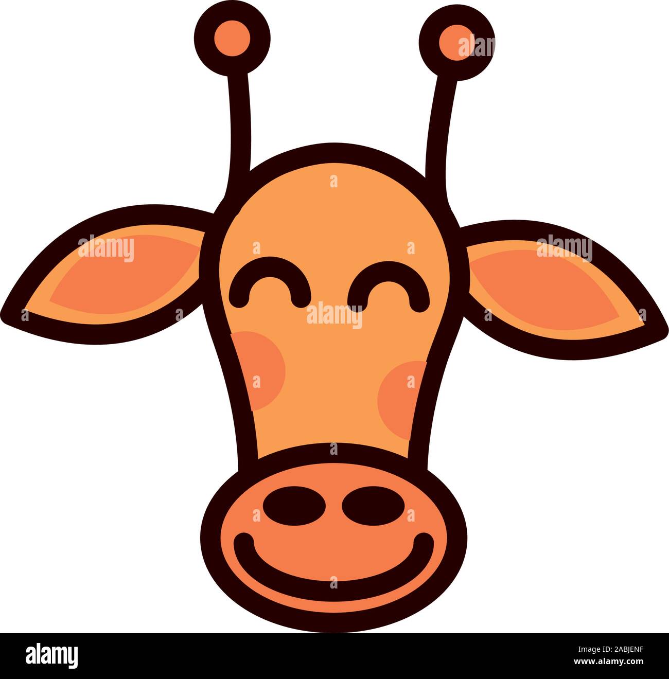 Cute Giraffe Head Cartoon Stock Photos & Cute Giraffe Head Cartoon ...