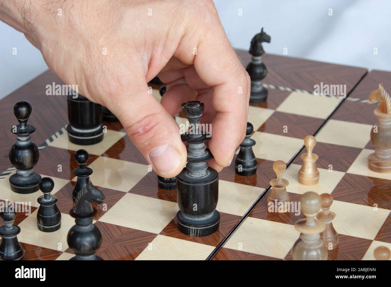chess game board with many stones Stock Photo - Alamy