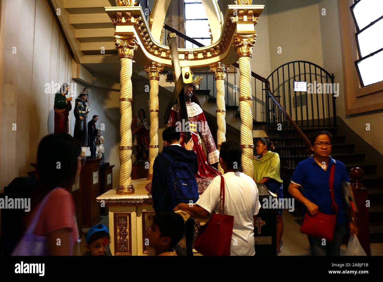 Antipolo City, Philippines – November 26, 2019: Catholic devotees pray ...
