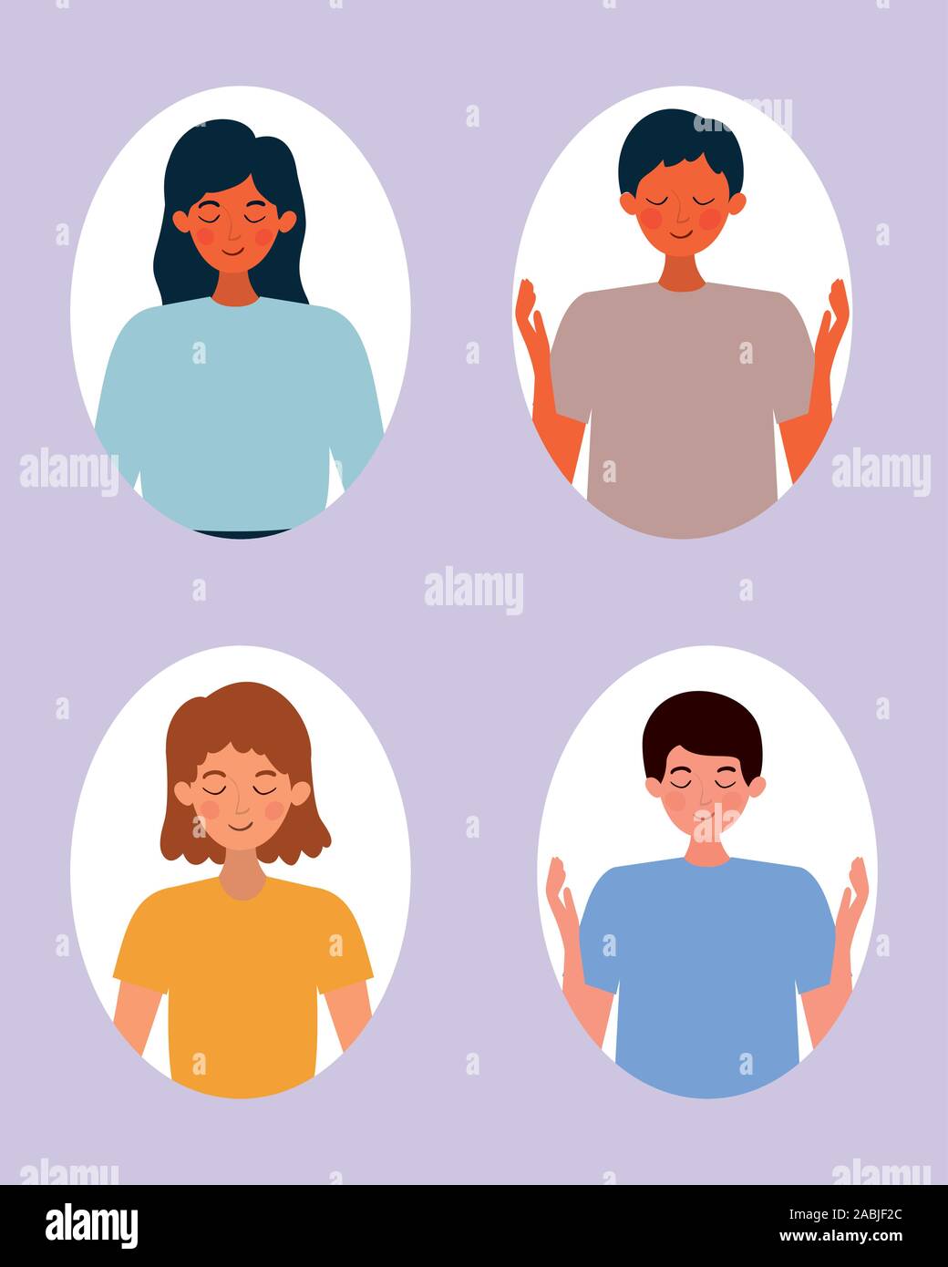 Set of people avatars vector design Stock Vector Image & Art - Alamy