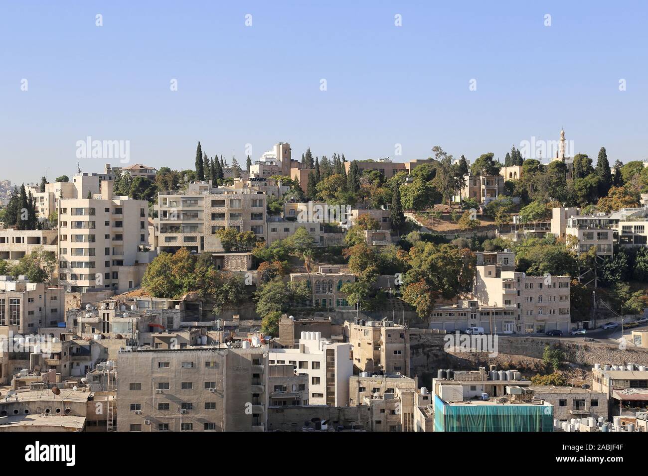 Jabal Amman, as seen from Hashem Al Kheir Street, Jabal Al Qalah, Amman ...