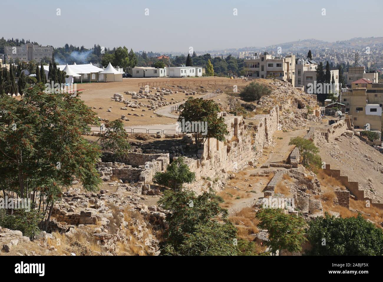 Southern Gate and Lower Terrace, Citadel, Ali Ben Al Hussein Street ...