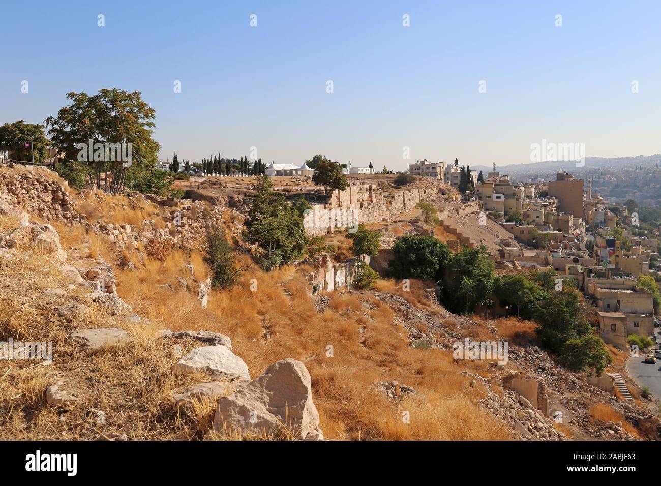 Southern Gate and Lower Terrace, Citadel, Ali Ben Al Hussein Street ...