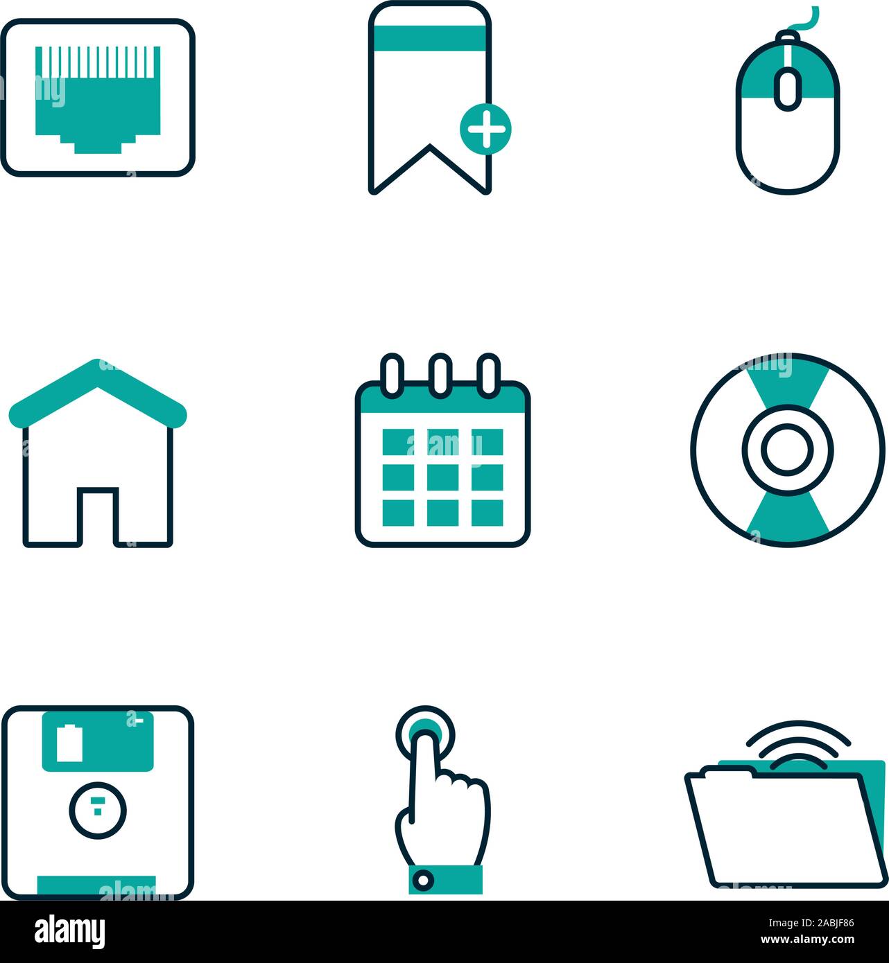 Digital and technology icon set vector design Stock Vector Image & Art ...