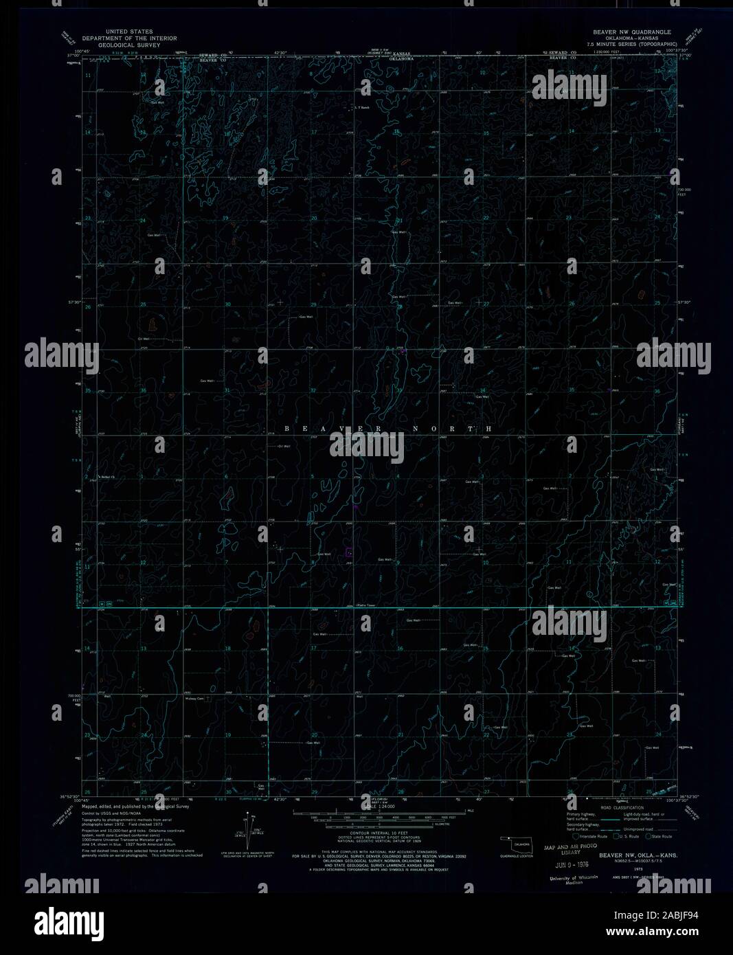 Beaver oklahoma map hi-res stock photography and images - Alamy