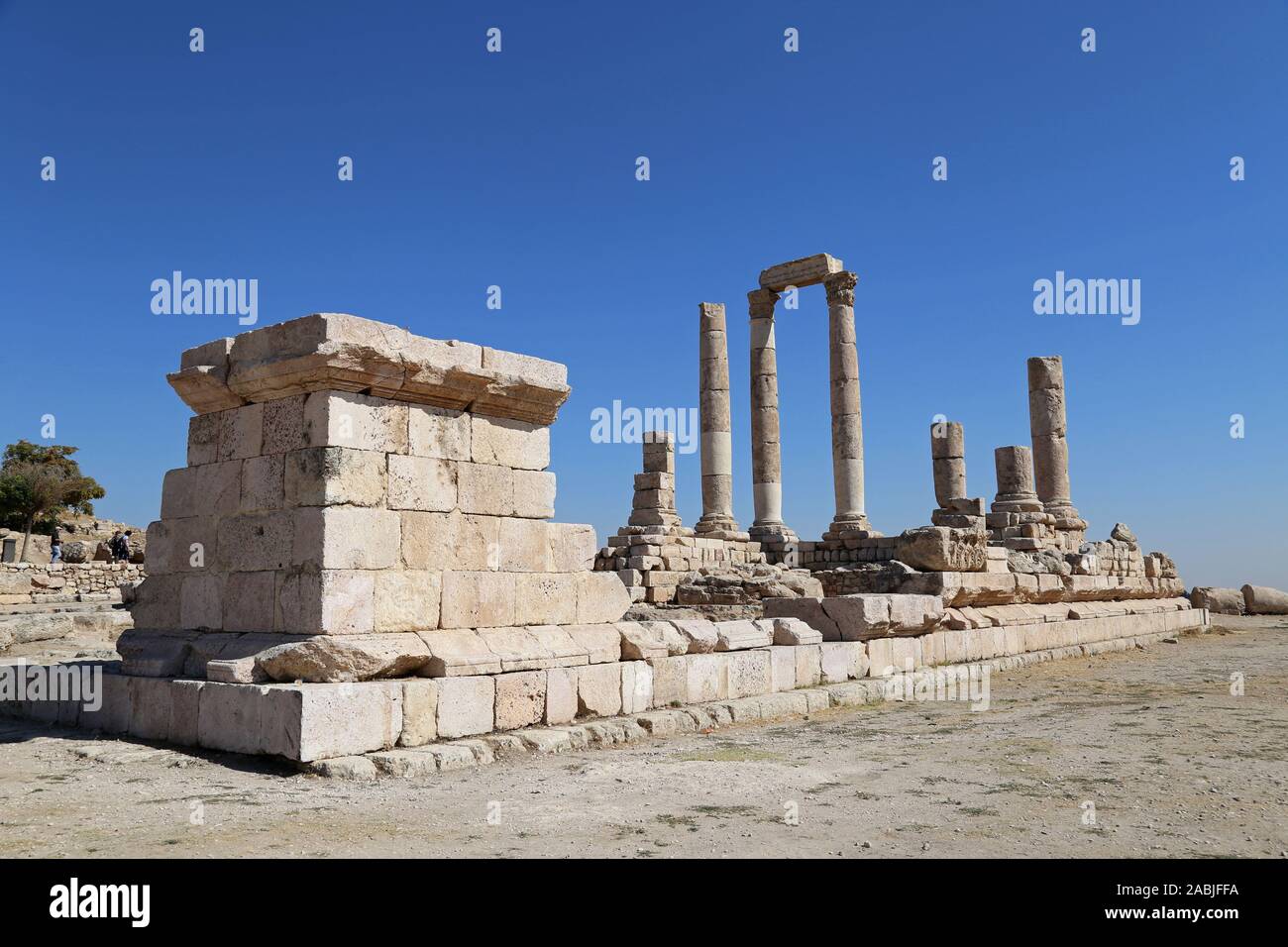 Roman Temple of Hercules, Citadel, Ali Ben Al Hussein Street, Jabal Al ...