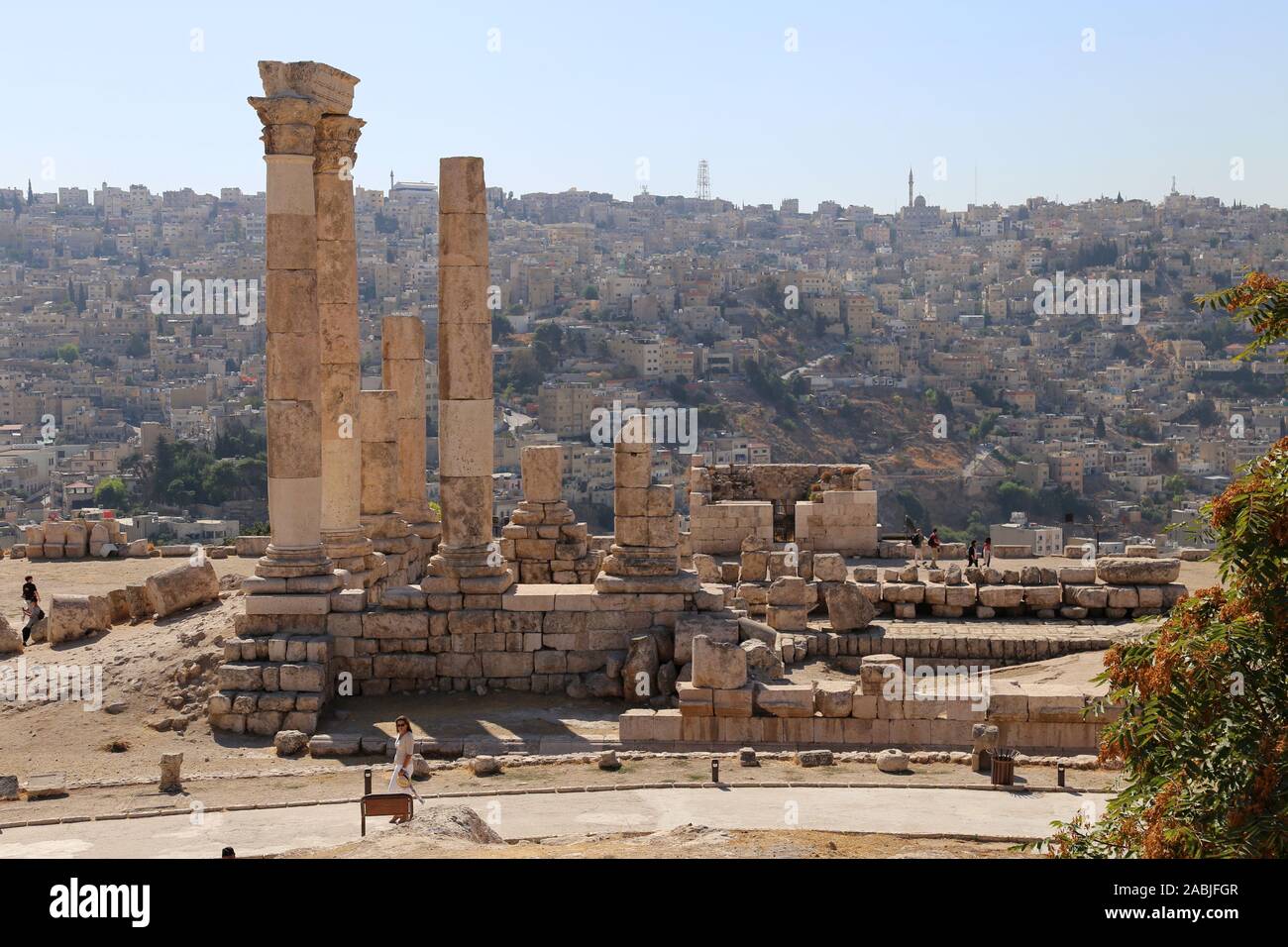 Roman Temple of Hercules, Citadel, Ali Ben Al Hussein Street, Jabal Al ...