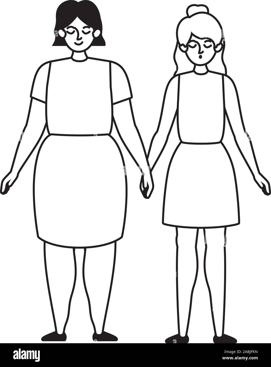 Avatar women design Black and White Stock Photos & Images - Alamy