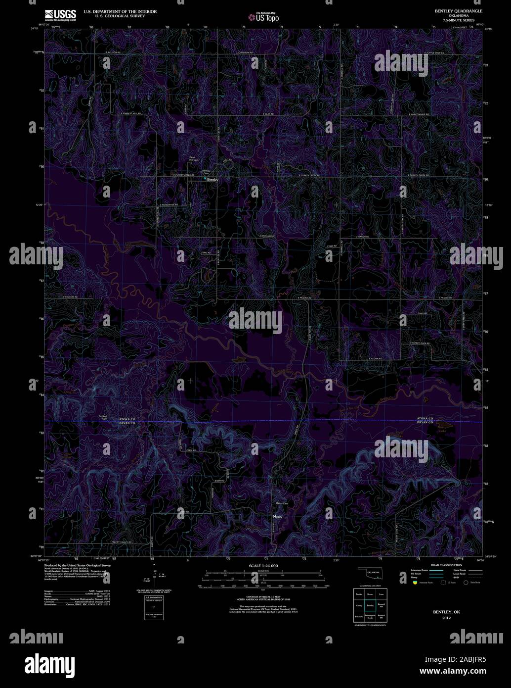 Map of bentley hi-res stock photography and images - Alamy