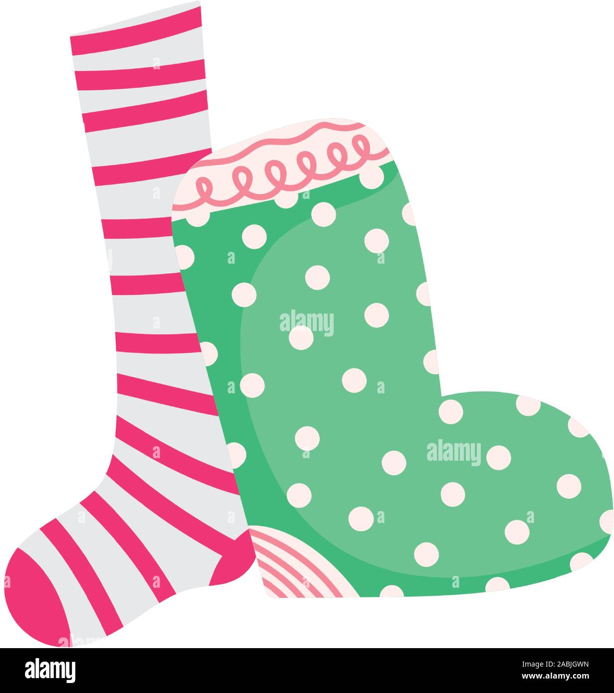 Polka Dot Socks Clip Art