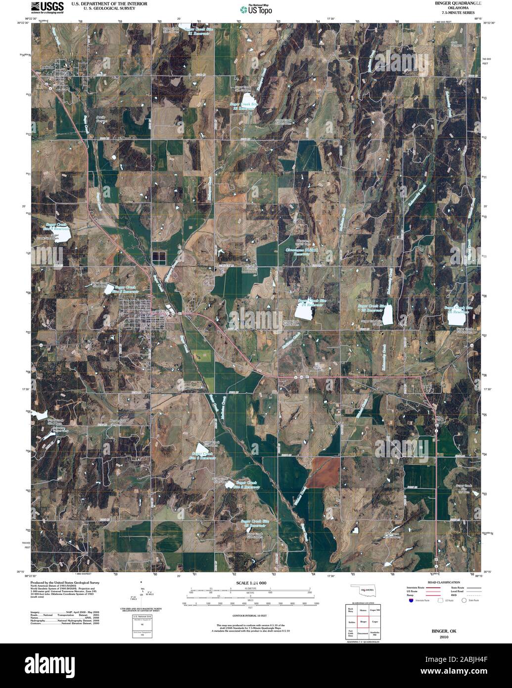 Map Of Binger Oklahoma at James Ivery blog